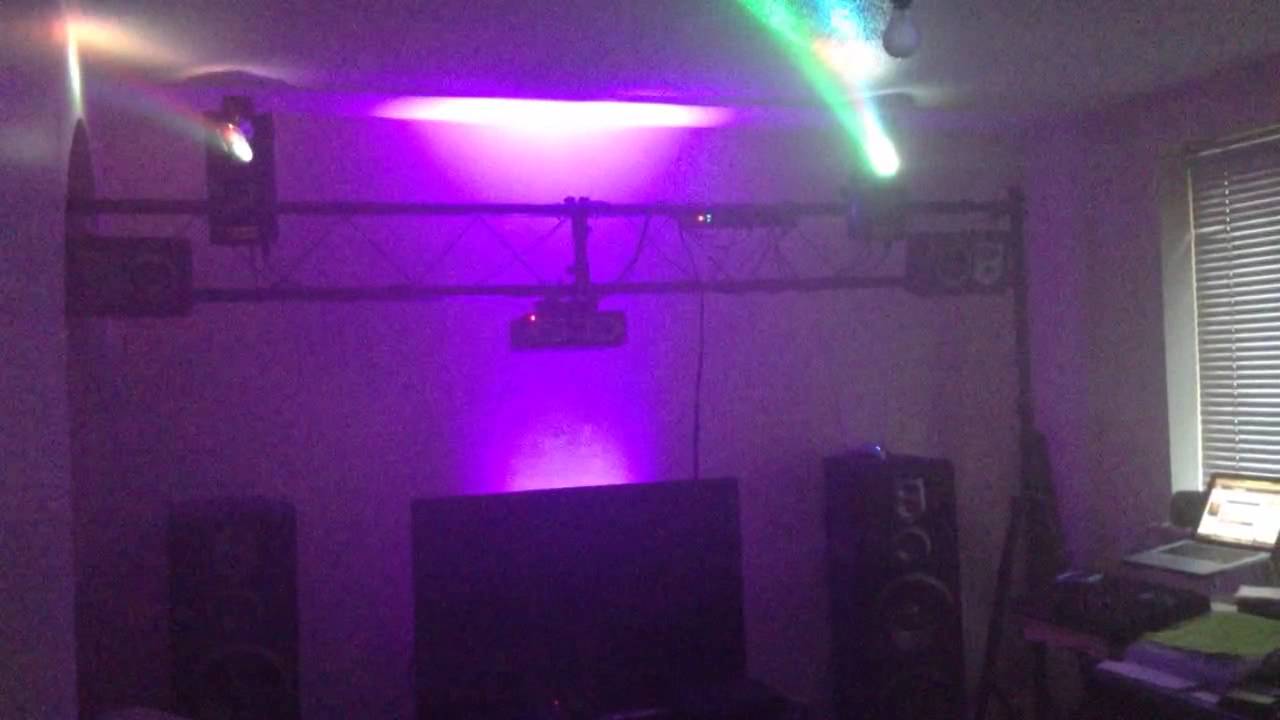Nightclub Light Setup In Home. - YouTube