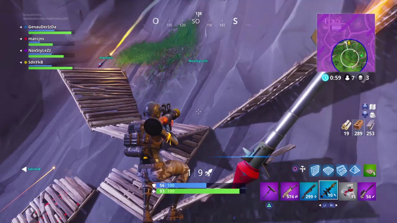 Fortnite rocket ride - YouTube