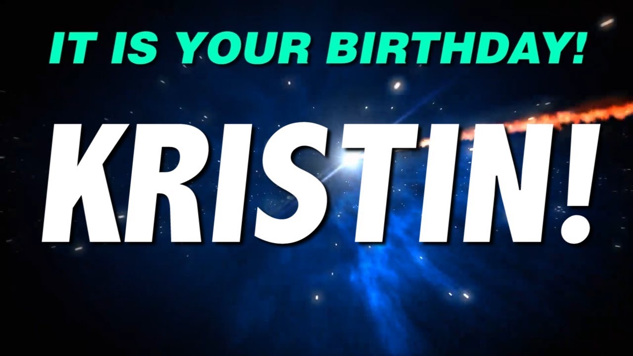 HAPPY BIRTHDAY KRISTIN! This is your gift. - YouTube