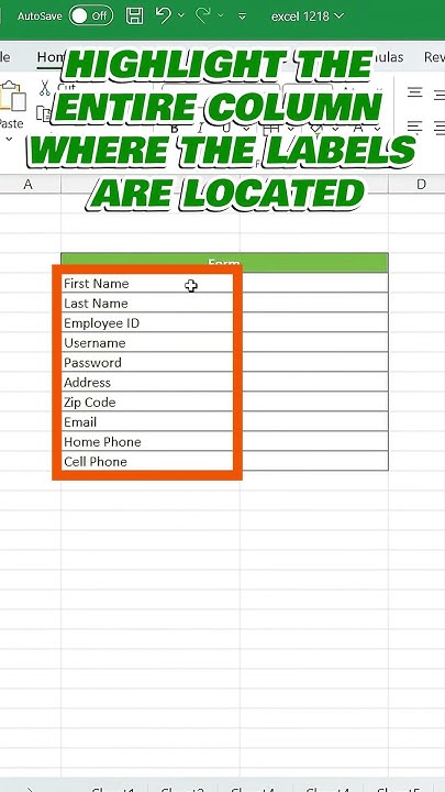 Automatically Align Columns in Excel - YouTube
