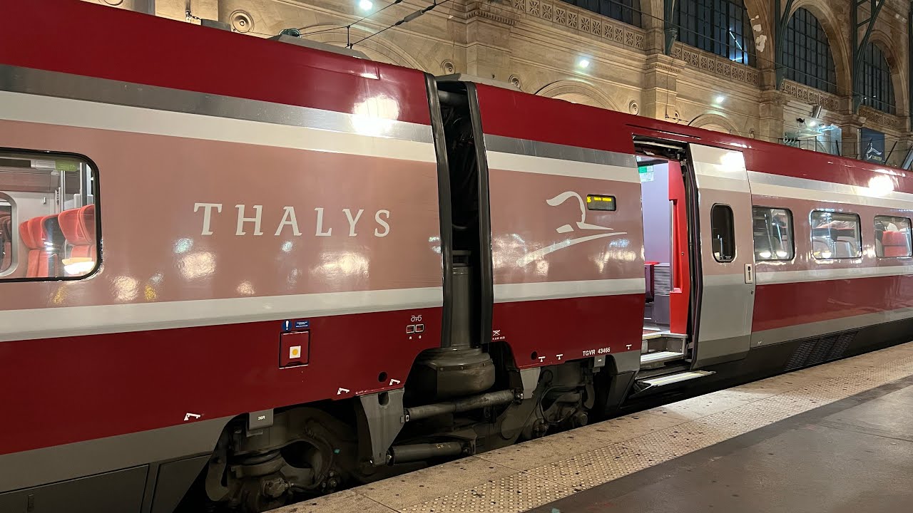 Review: Brand New Thalys (Eurostar) Train Amsterdam to Paris 🇫🇷 🥐 🚄 ...