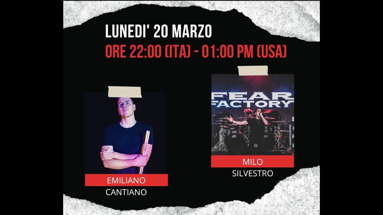Intervista con Milo Silvestro nuovo cantante dei Fear Factory - YouTube