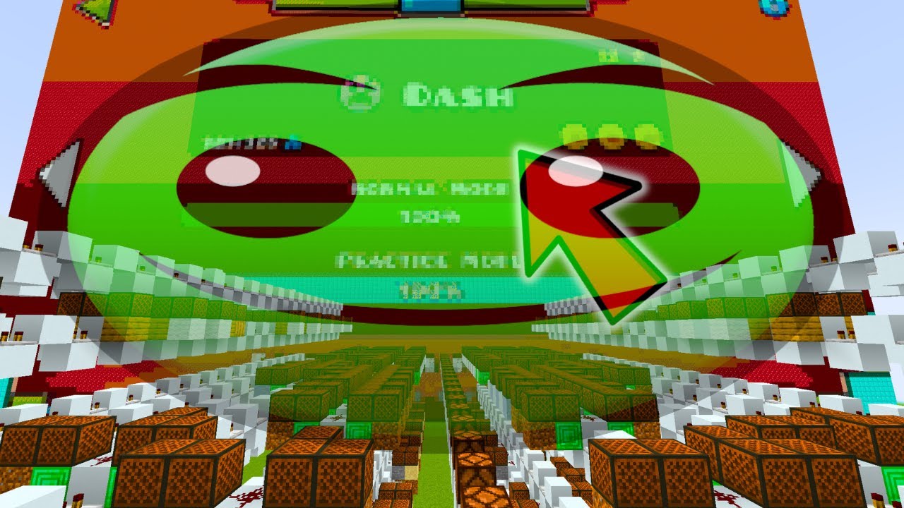 GD Dash Song in Minecraft Note Block But It's all Lobotomy | Geometry ...