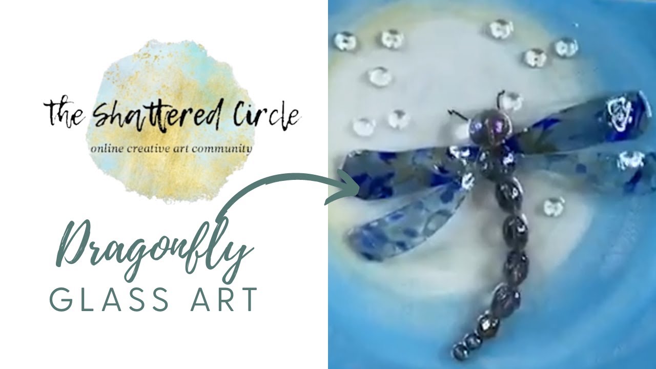 Dragonfly (Glass & Resin Art Tutorial) - YouTube