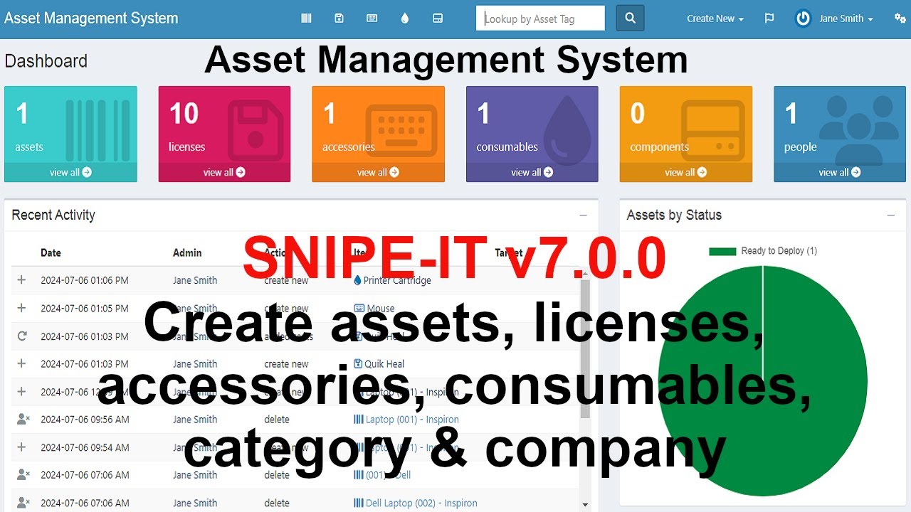 SNIPE-IT v7.0.0 Create assets, licenses, accessories, consumables ...