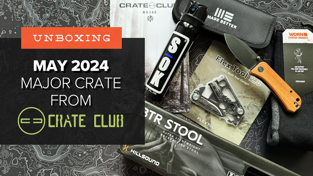 Tactical Comfort - Unboxing the Crate Club Major Crate: May 2024 - YouTube