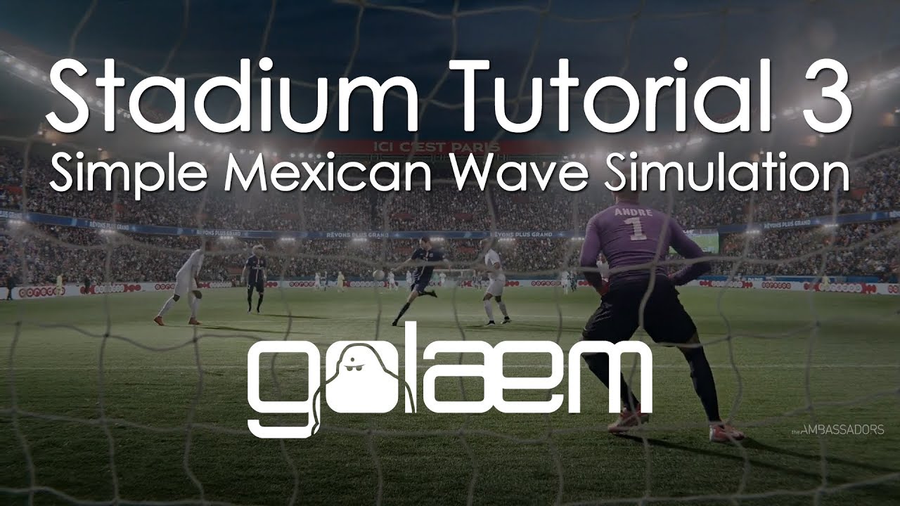 Stadium Tutorial 3 - Simple Mexican Wave Simulation - YouTube