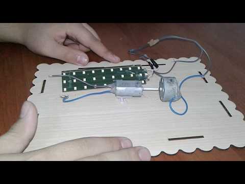 1 pil le 28 adet LED yakmak.1 battery with 28 piece LED use.