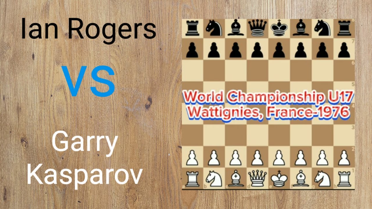 Garry Kasparov vs Ian Rogers #chess #catur #grand_master - YouTube