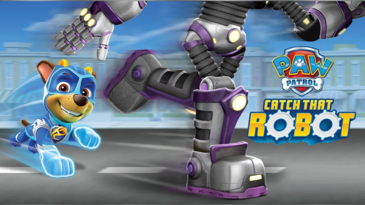 Catch that Robot and Marshall's Fire Pup Team - YouTube