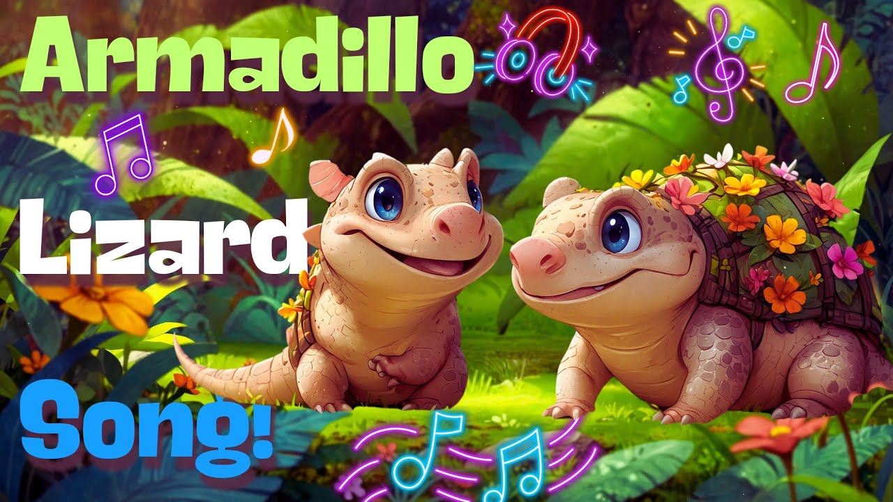 Armadillo Lizard's Jungle Dance | Fun Kids Song with Clinking Sounds 🦎🎶 ...