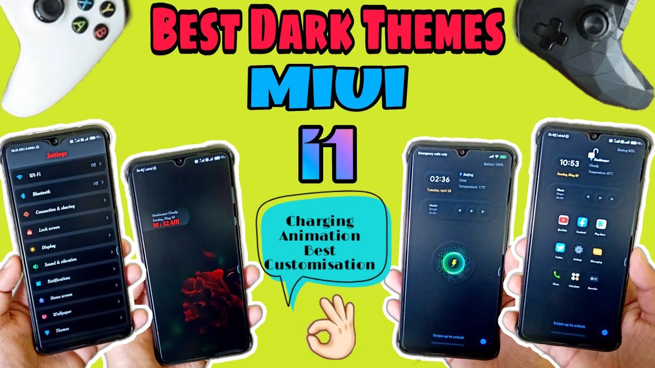 Best Dark Theme for Redmi Note 8 pro May 2020🔥 | Gajab Red and Black ...