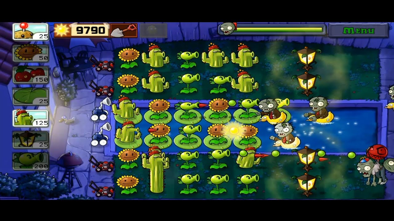 plants vs Zombies (Adventure Fog) Gameplay part 1,2,3, - YouTube
