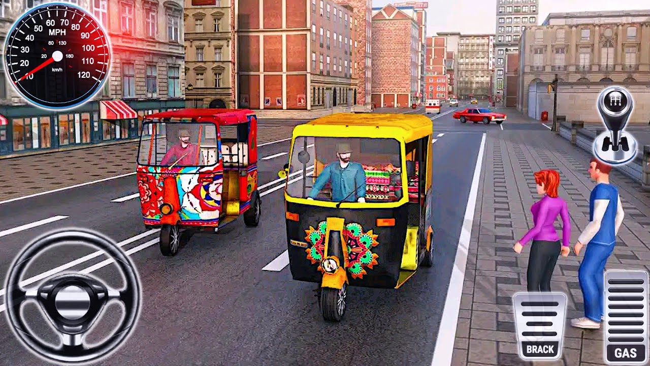 Auto Rickshaw Driver City Simulator Game - Modern Tuk Tuk Rickshaw ...