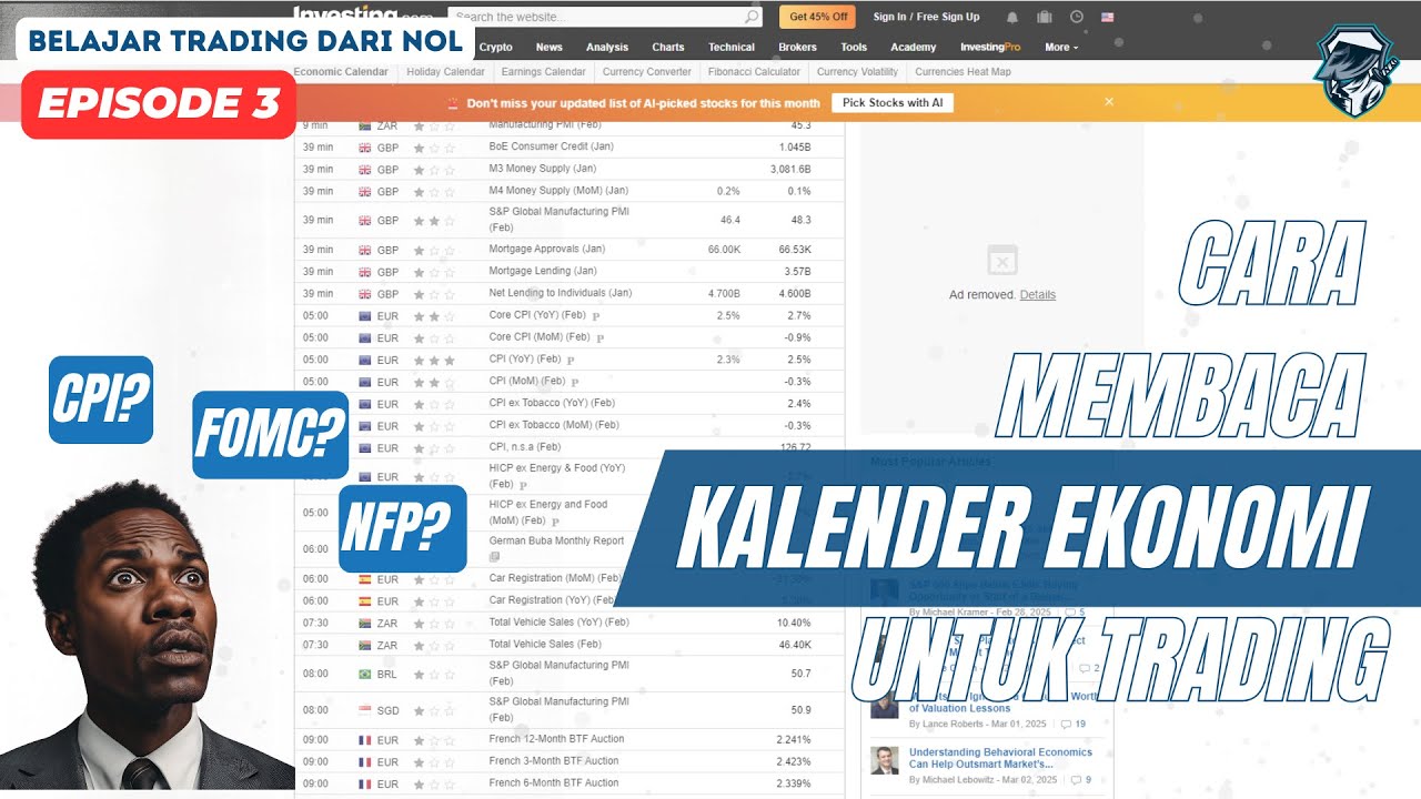 Episode 4 | Cara Membaca Kalender Ekonomi untuk Trading - YouTube