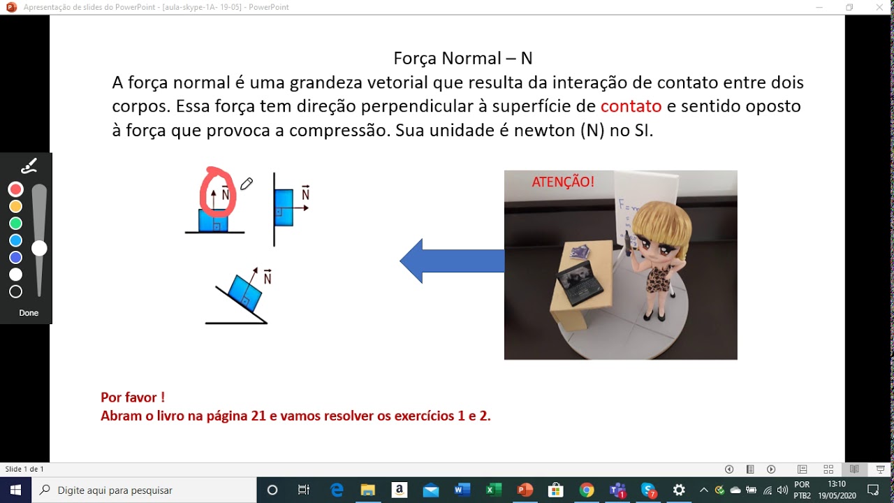 aula de física - força normal - Profa. Cidinha - 1o. Ensino Médio A ...