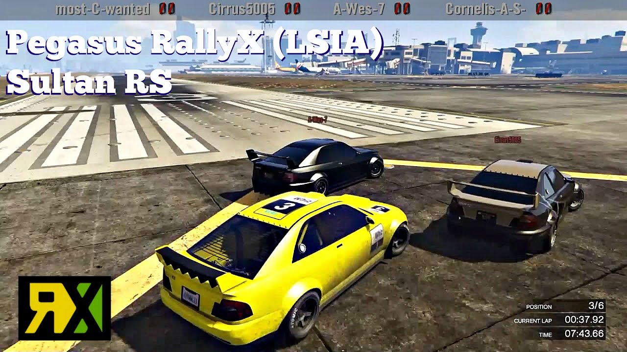 Sultan RS RallyCross Race - 10 laps / 2 joker laps - GTA V (PS4) - YouTube