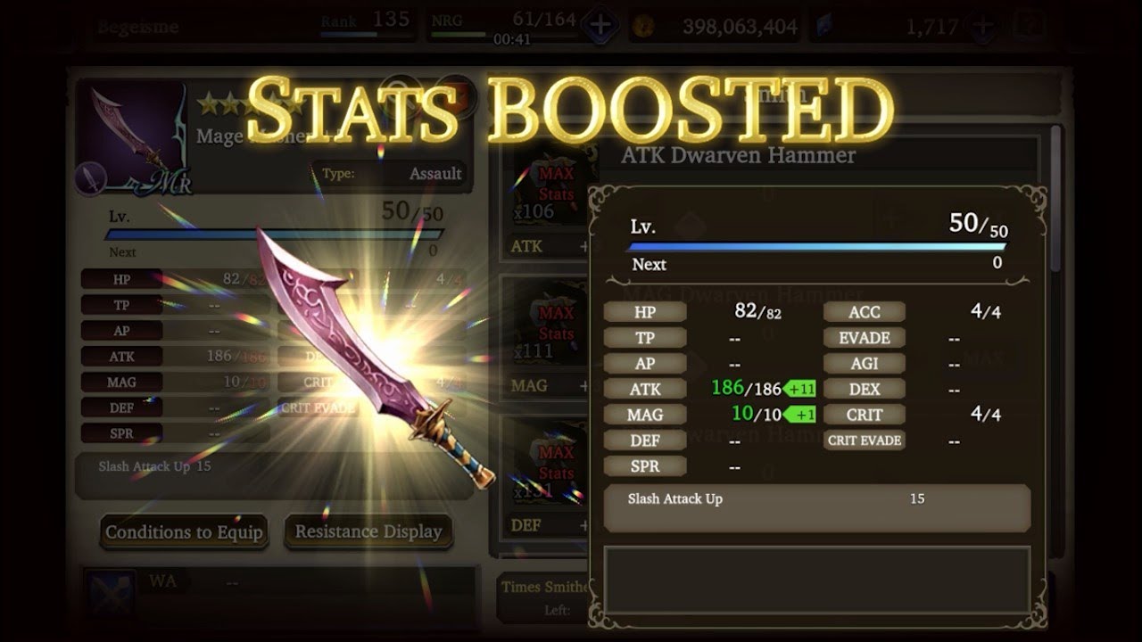 Crafting MAGE MASHER max statttttttttt --- WoTV FFBE - YouTube