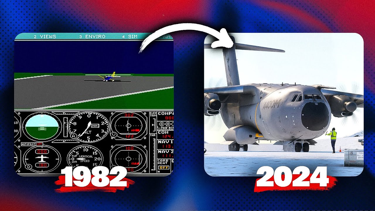 Flight Simulator : 40 ans d'évolution graphique incroyable - YouTube