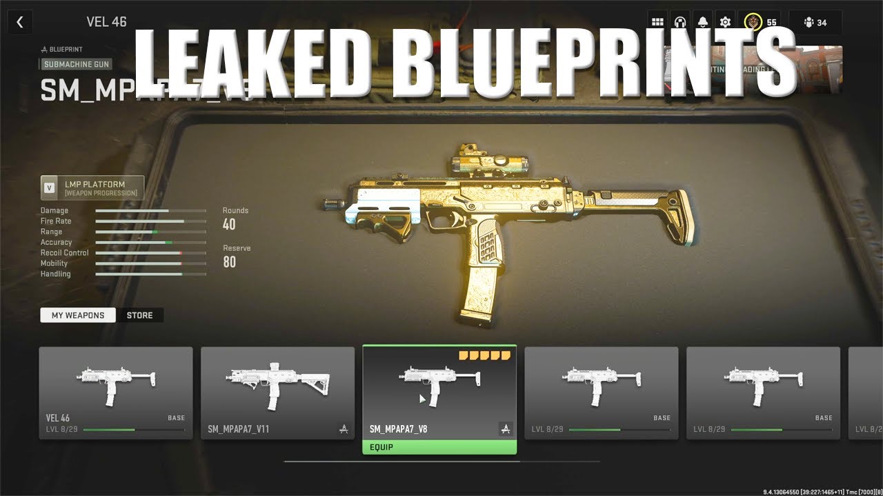 New LEAKED WEAPON BLUEPRINTS Coming To MW2 !!! - YouTube