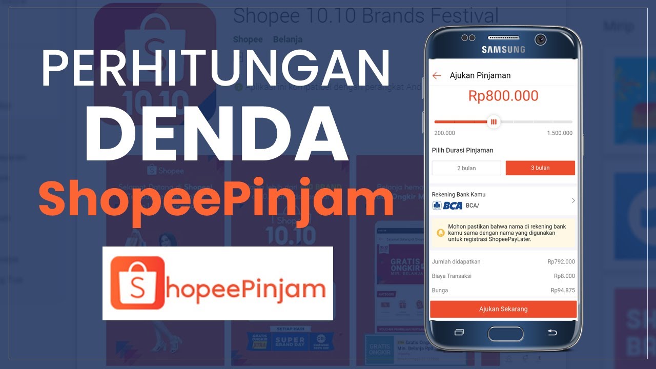 Denda Shopee Pinjam - Perhitungan Denda Keterlambatan Tagihan di ...