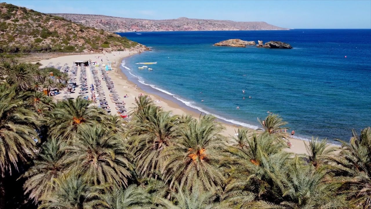 VAI BEACH - LA SPIAGGIA DELLE PALME - CRETA - GRECIA - YouTube