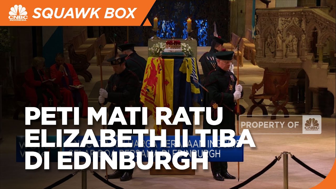 Peti Mati Ratu Elizabeth II Tiba di Gereja Katedral St. Giles Edinburgh - YouTube