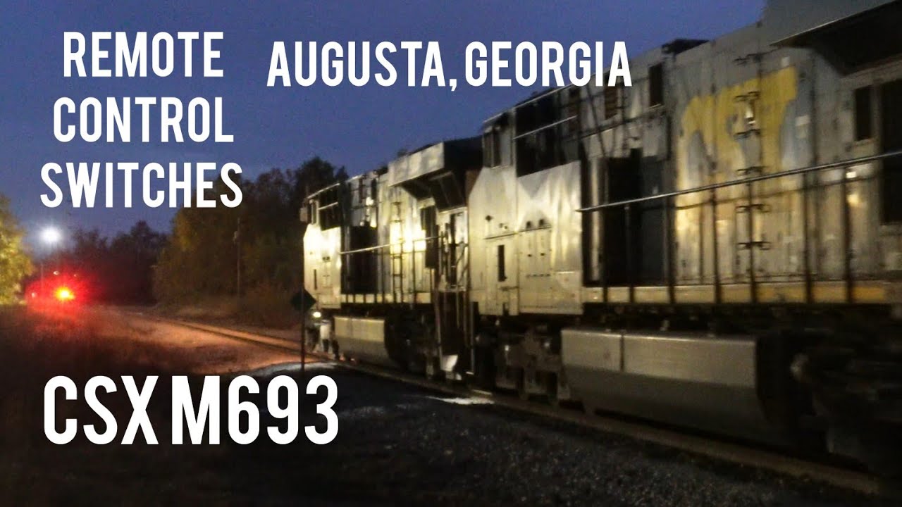 Remote Control Switches, CSX M693 passes under Walton Way, Augusta ...