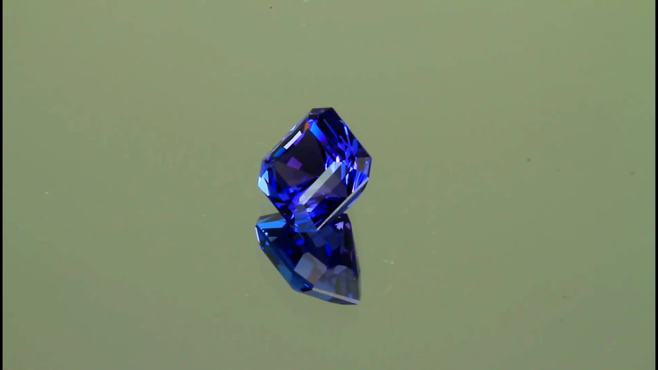 Square Barion Brilliant Style Tanzanite With Excellent Color and Cut ...