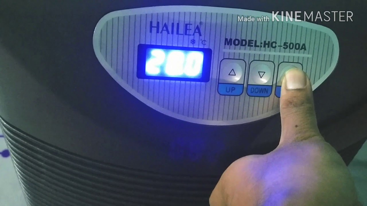 Haelia HC 500A Aquarium chiller for my saltwater tank,India - YouTube