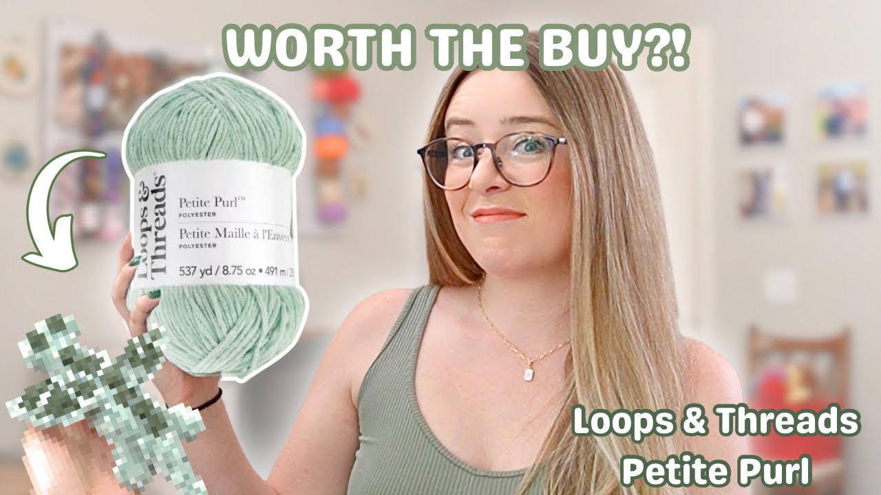 Reviewing Michael’s Petite Purl Chenille Yarn (Loops & Threads)… is it worth the buy?! 😳🧶 - YouTube