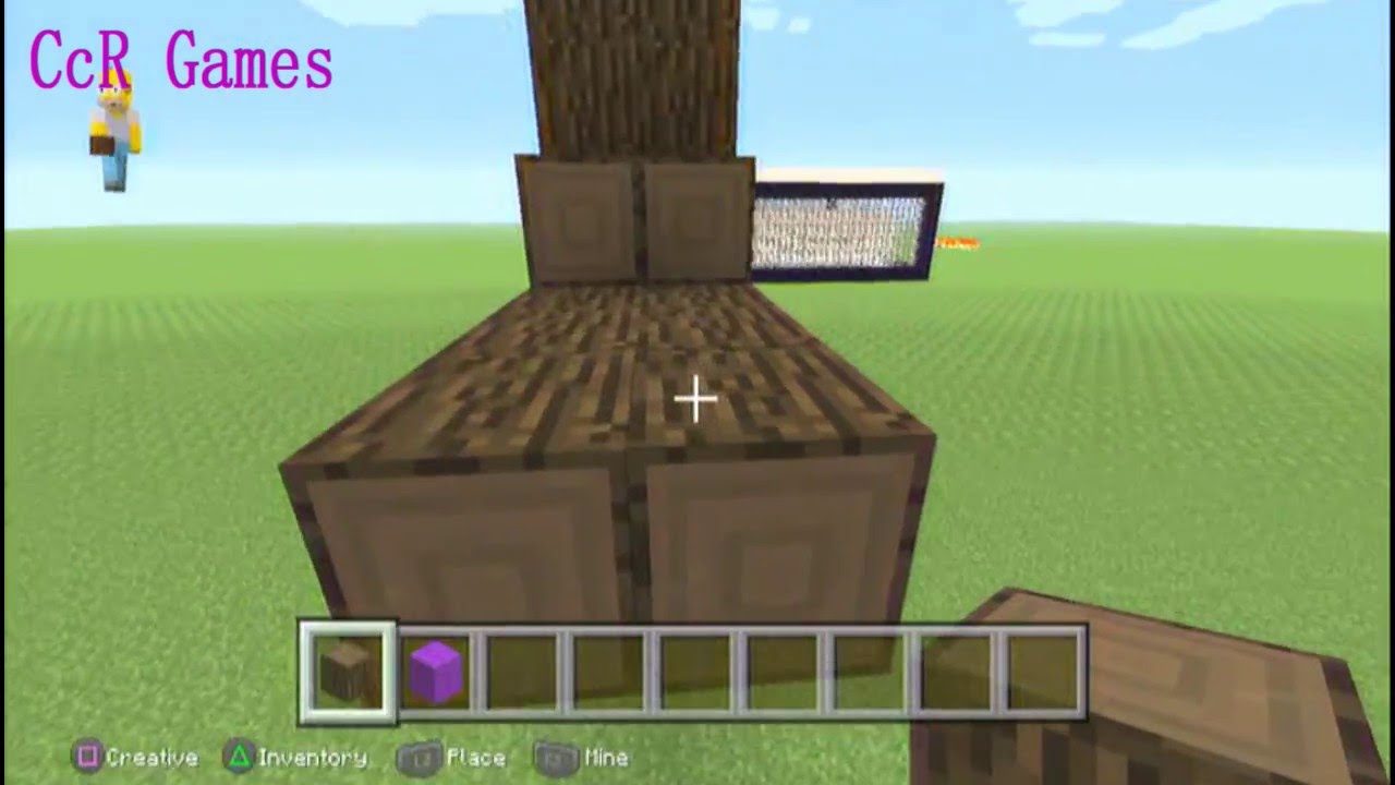 Minecraft How to make a cross Tutorial Happy Easter from CcR Games PS3 ...