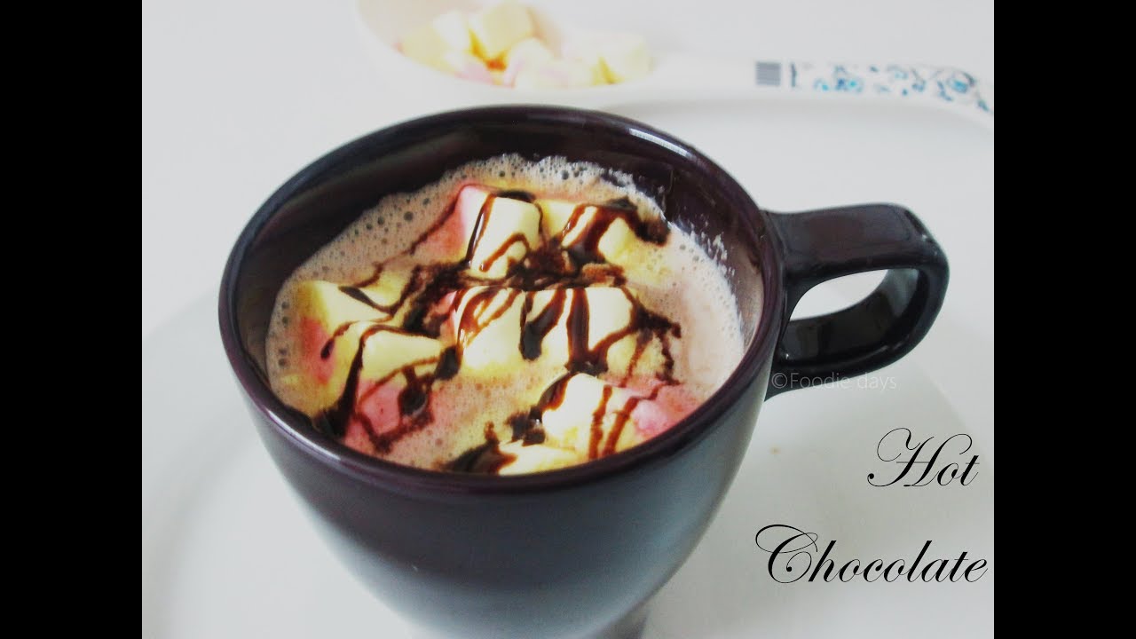 Hot Chocolate with marsh mallows | Easy Hot Chocolate recipe - YouTube