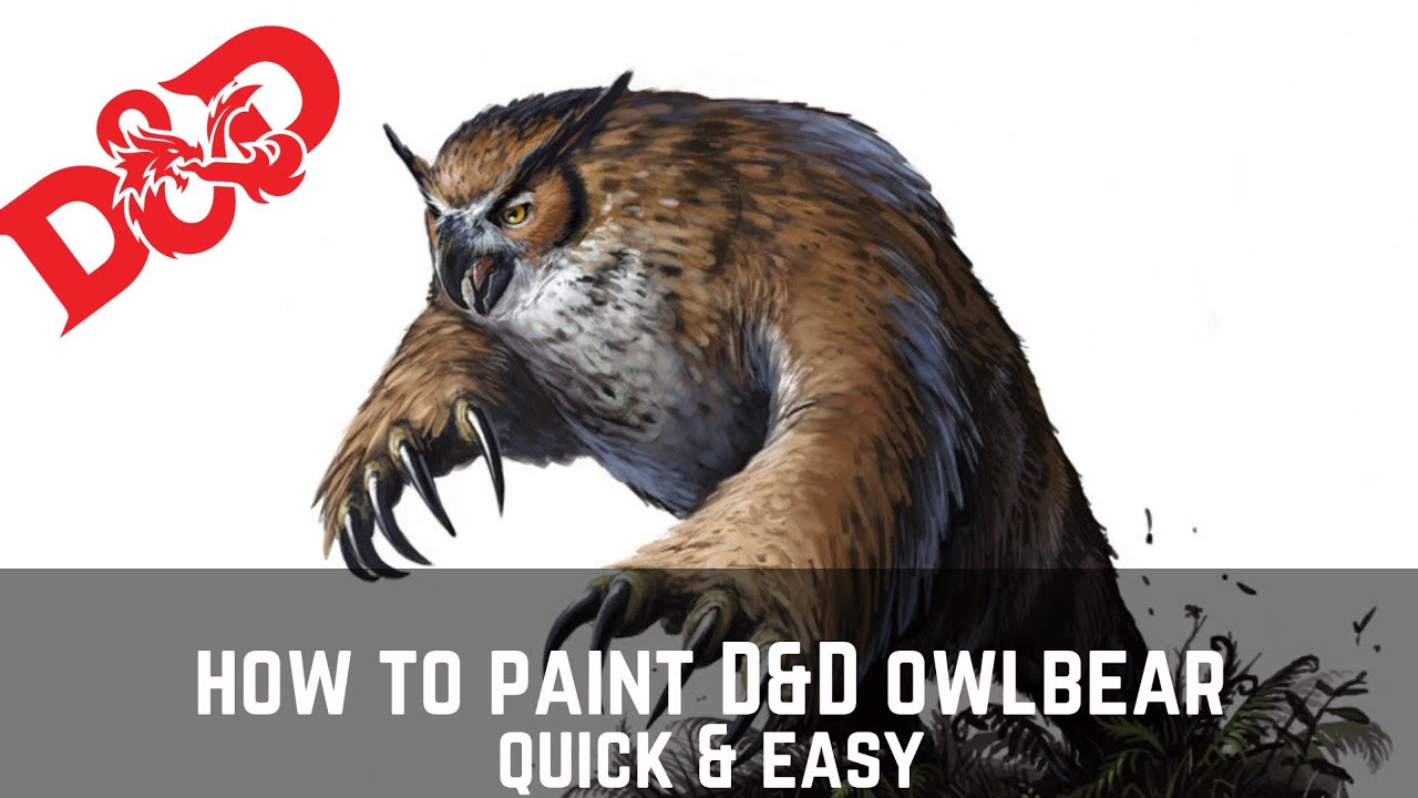Paint Like a Pro: Quick & Easy D&D Owlbear Painting Techniques - YouTube