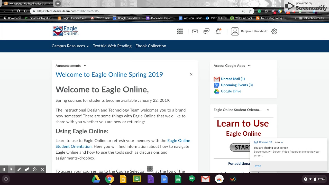 Enabling Google Apps for Eagle Online - YouTube