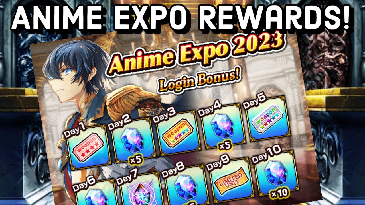 Anime Expo LOGIN BONUS TICKETS! Grand Summoners - YouTube