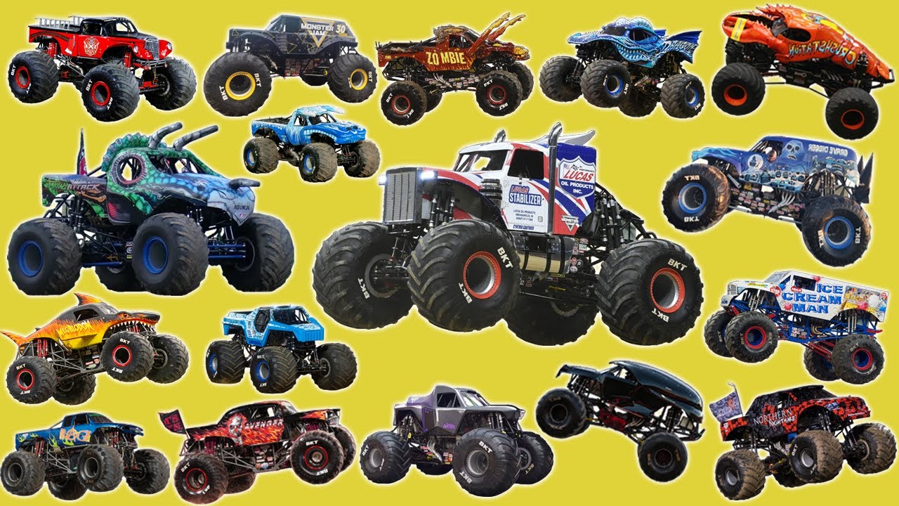 Monster Vehicles Collections - Monster Jam, Monster Vehicles Fire & Ice ...