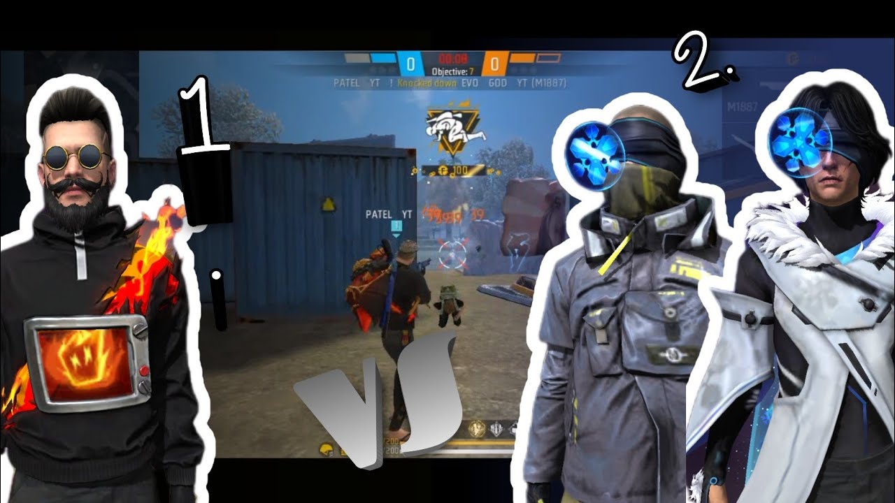 Best 1 VS 2 clutch only headshot coustom in free fire । #freefire - YouTube