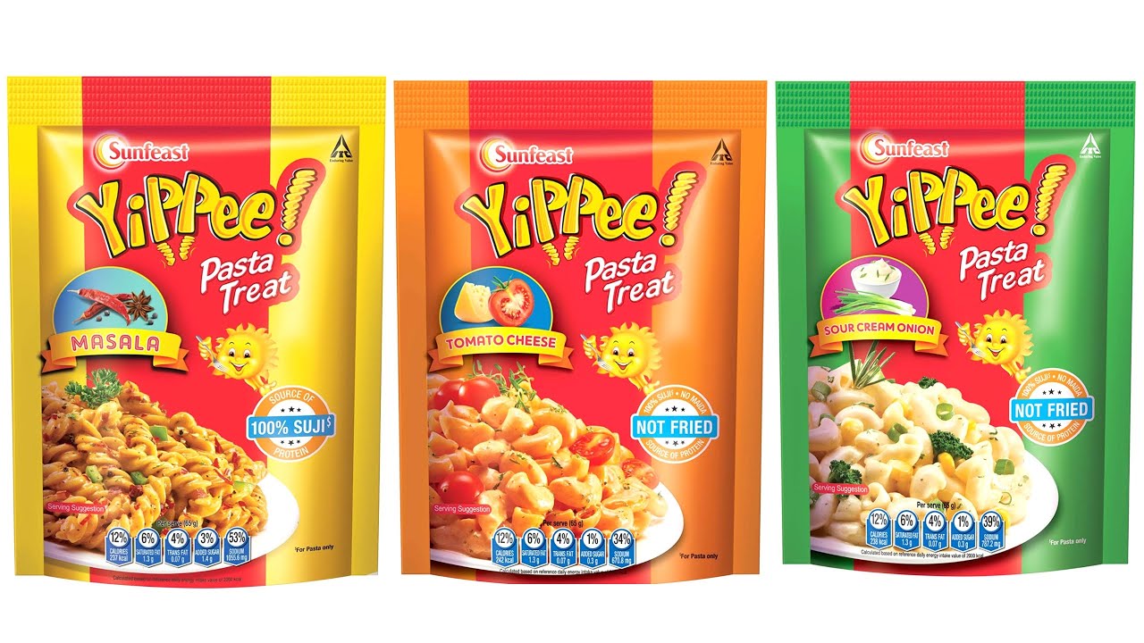 Sunfeast YiPPee! Pasta Treat | Sour Cream Onion | Masala | Tomato ...