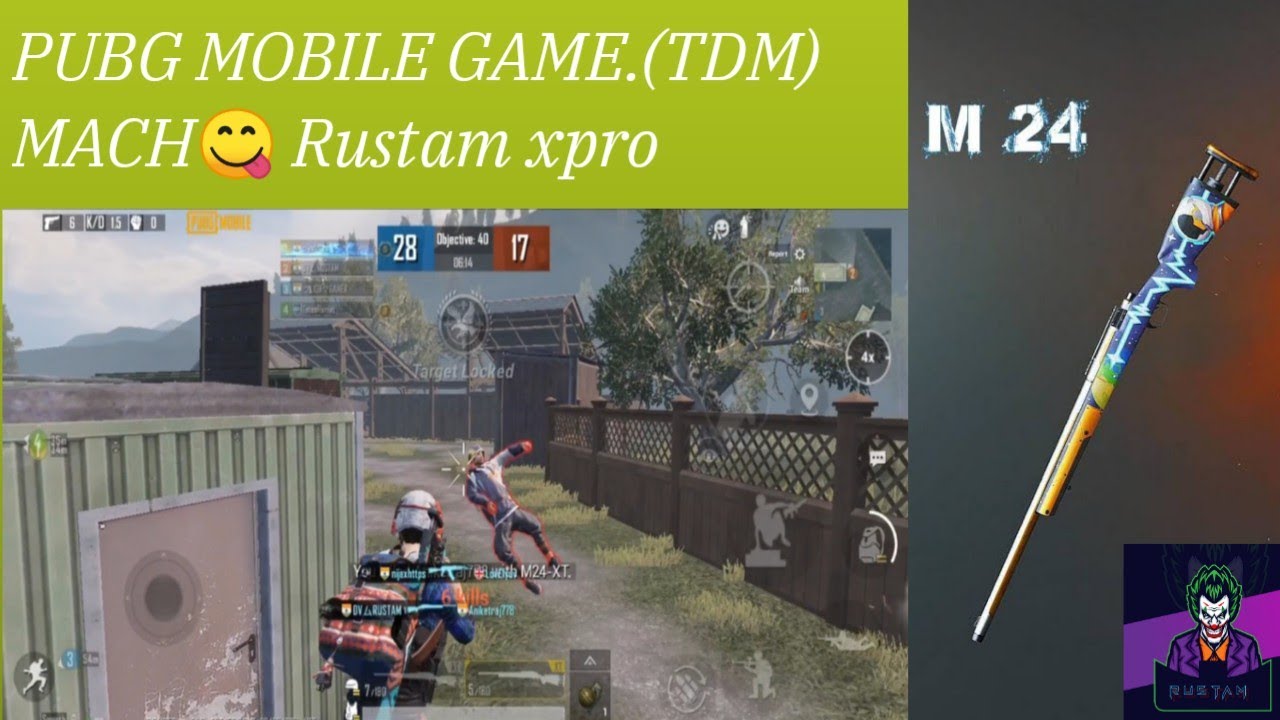 pubg mobile game TDM. M24 only Rustam xpro. - YouTube