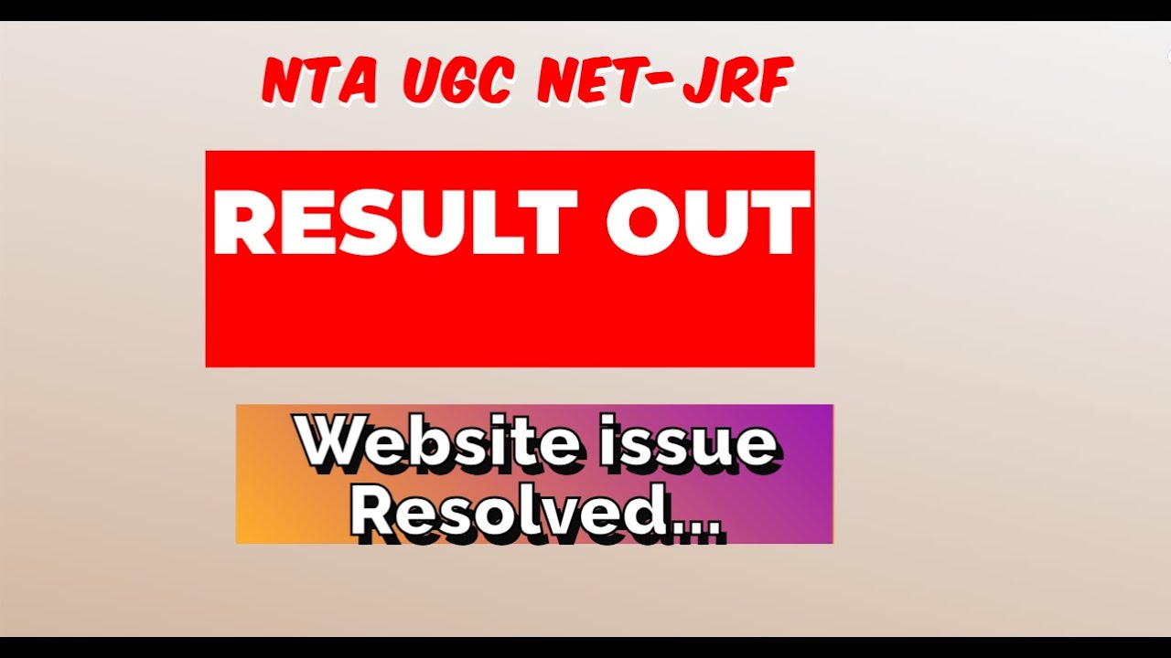 Website Issue Resolved. Now Check Your Result - YouTube