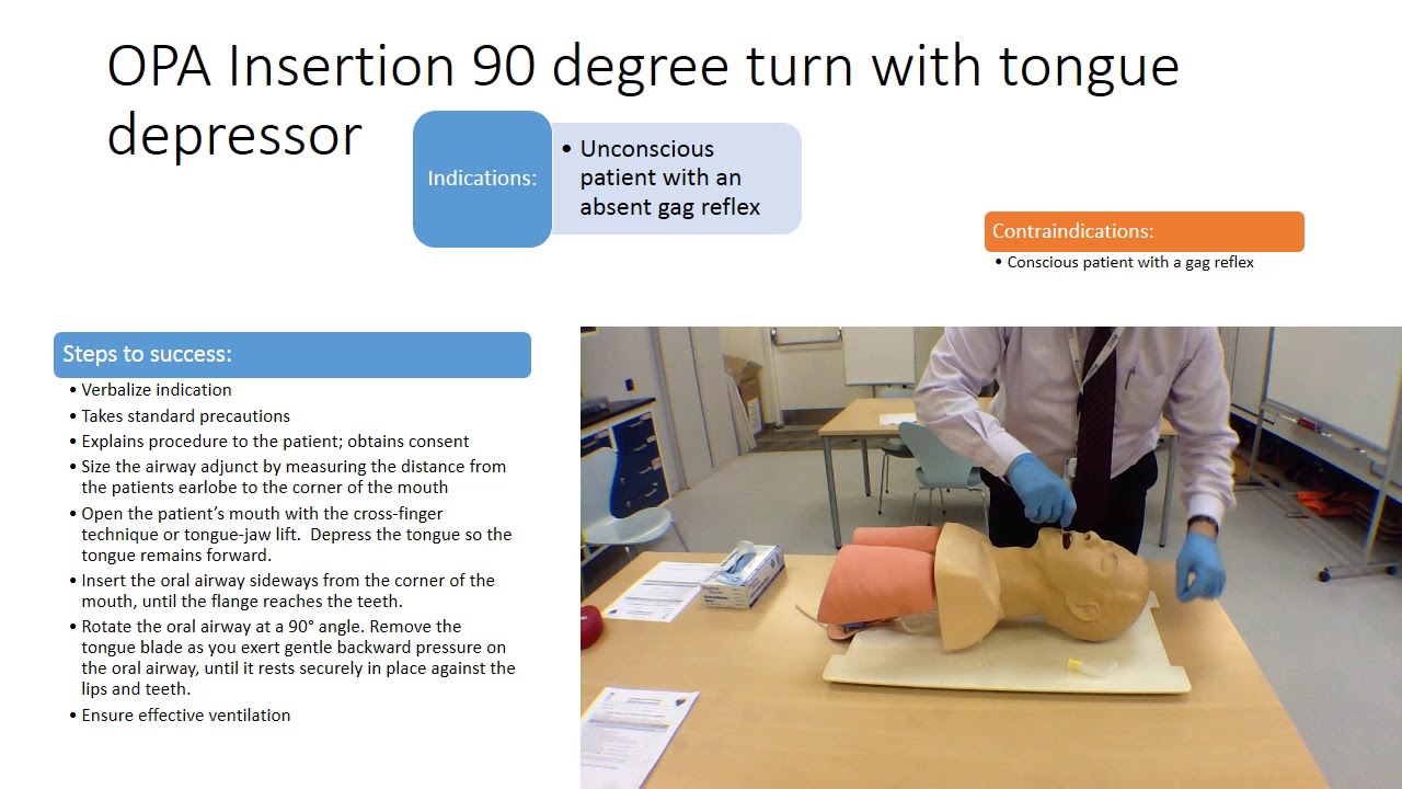 OPA Insertion 90 degree turn - YouTube