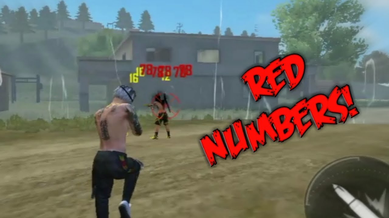COUNT THE DAMAGE OF RED NUMBERS||FREE FIRE HIGHLIGHTS - YouTube