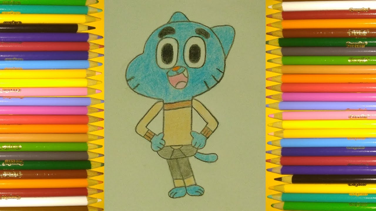 How to Draw Gumball Watterson- The Amazing World of Gumball - YouTube