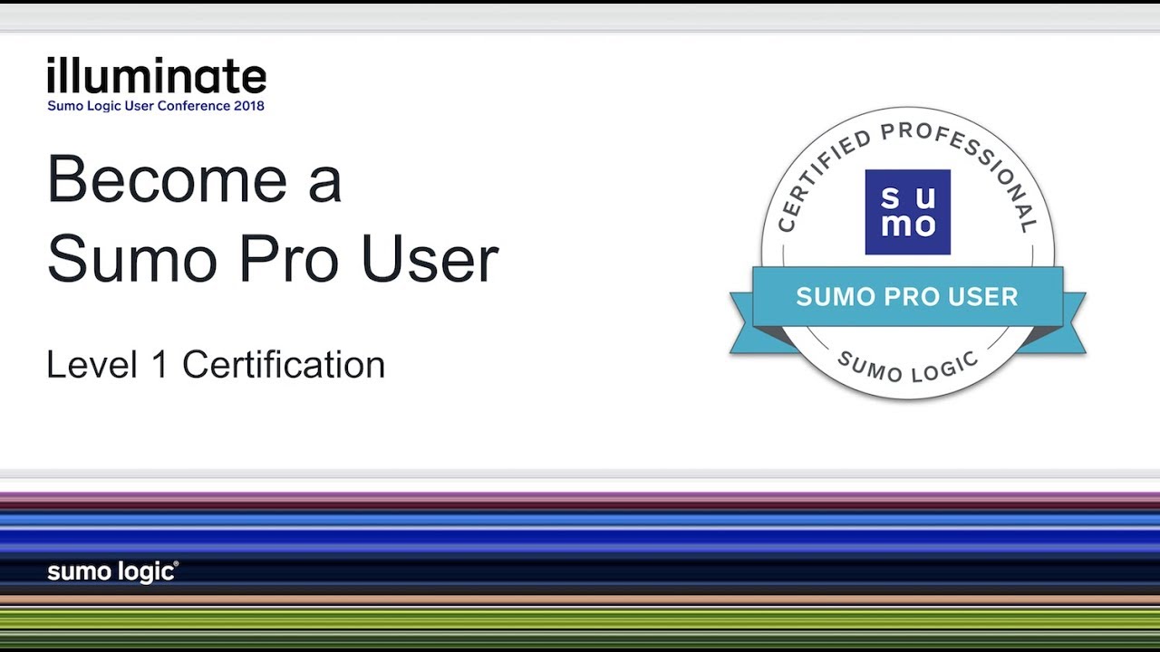 Level 1 Certification: Sumo Logic QuickStart - Oct 2018 - YouTube