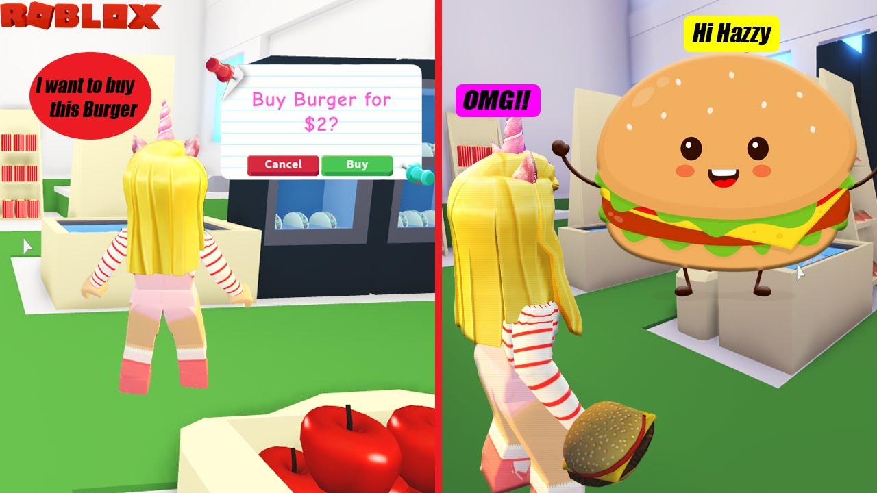 Roblox Adopt Me !! I Bought Food Items In Food Shop And They Became In ...