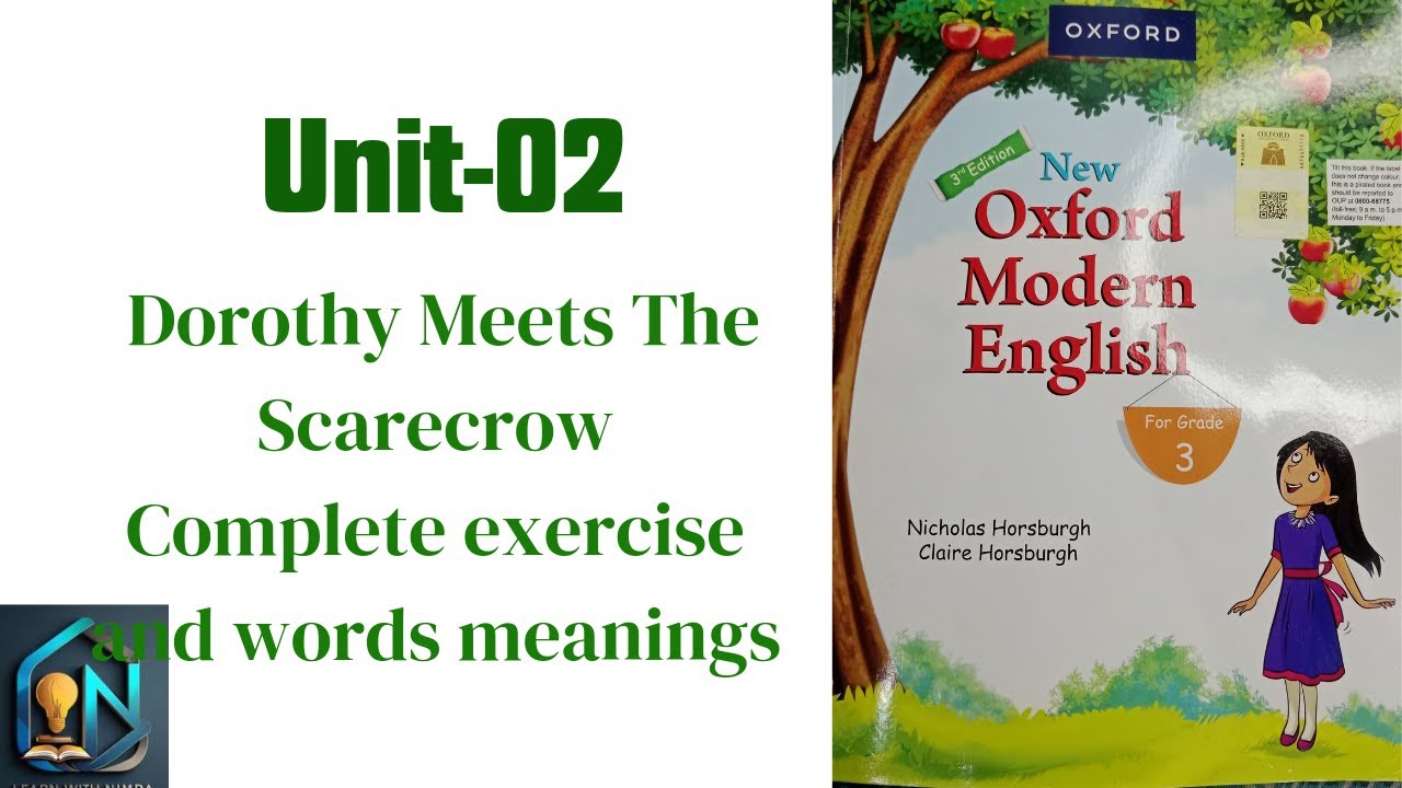 Unit:2 Dorothy Meets the Scarecrow complete solved exercise Oxford ...