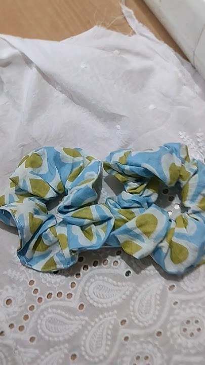 homemade scrunchies - YouTube
