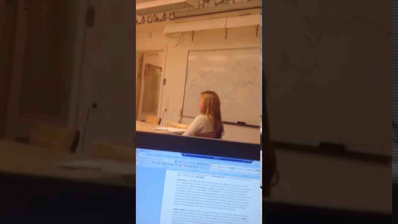 Hot Blonde Burping in Class - YouTube