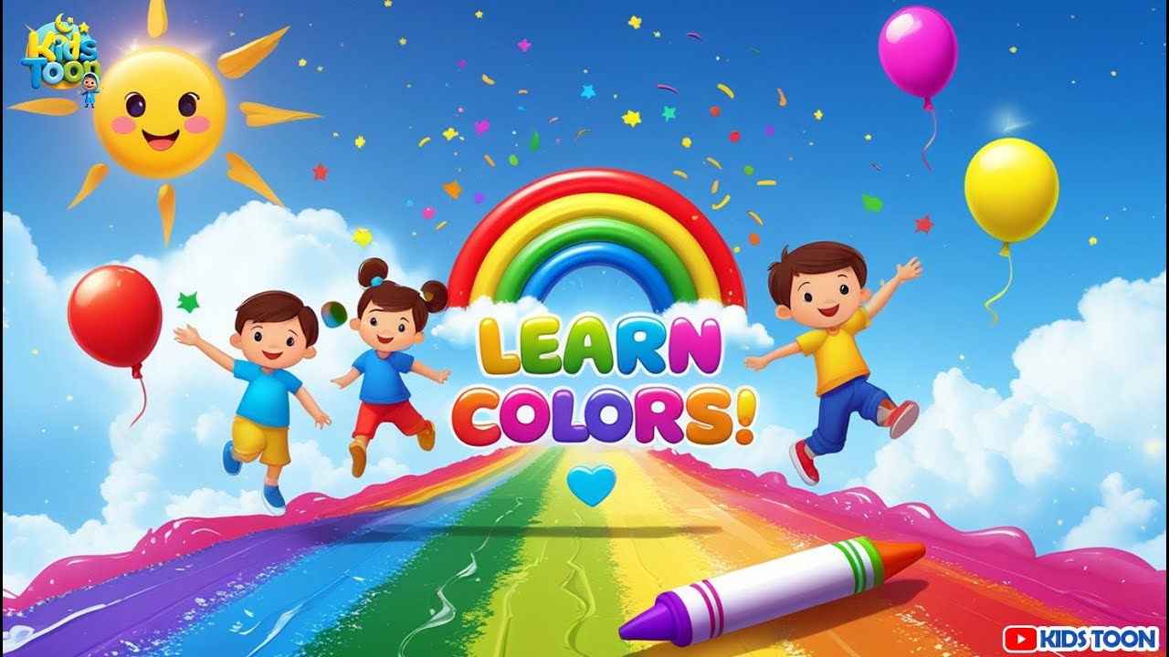 Let's Learn The Colors! - Cartoon Animation & Nursery Rhymes Color ...